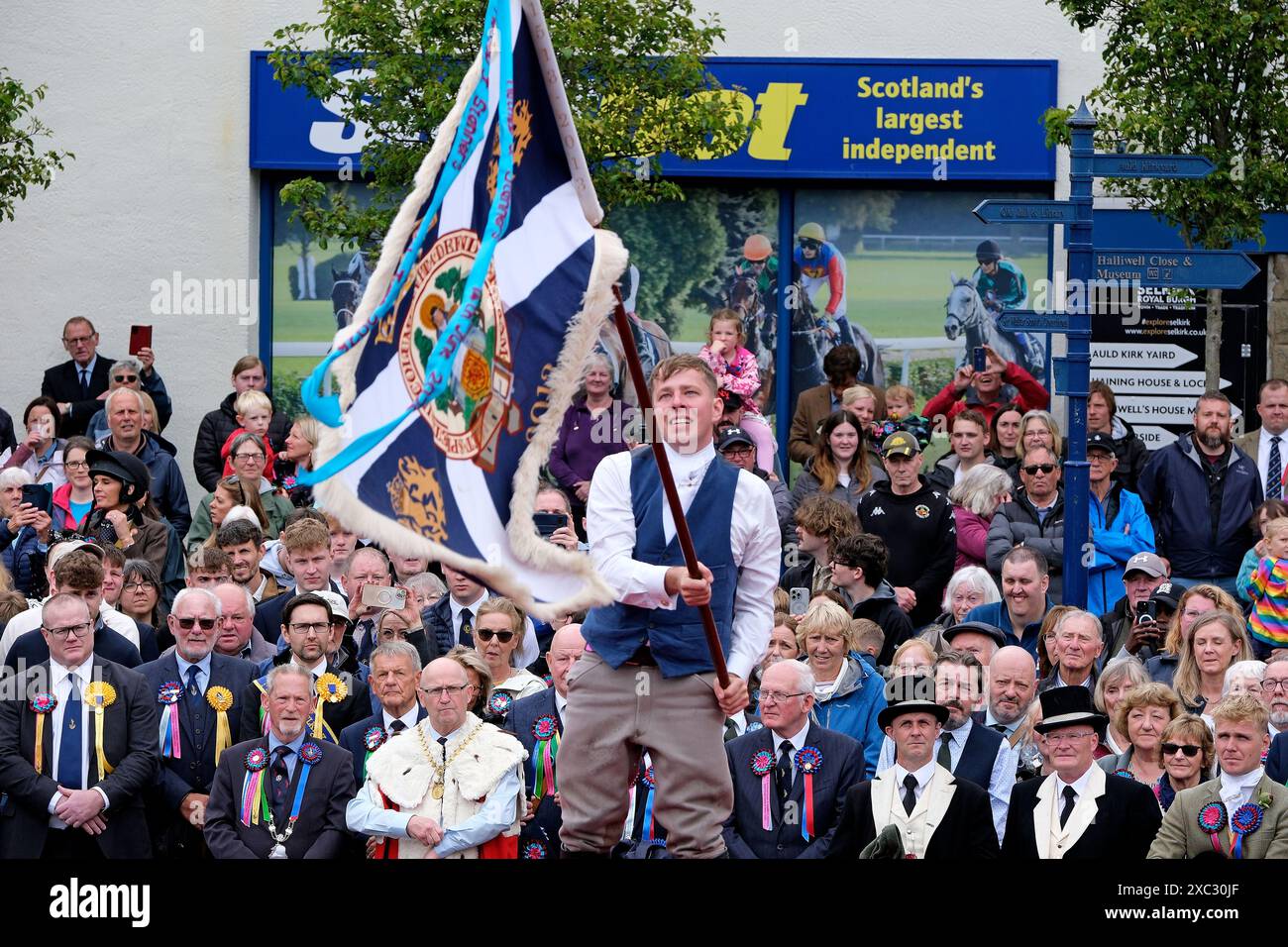 SELKIRK, UK, JUNE 14, 2024. Selkirk Common Riding 2024. Friday. Royal ...