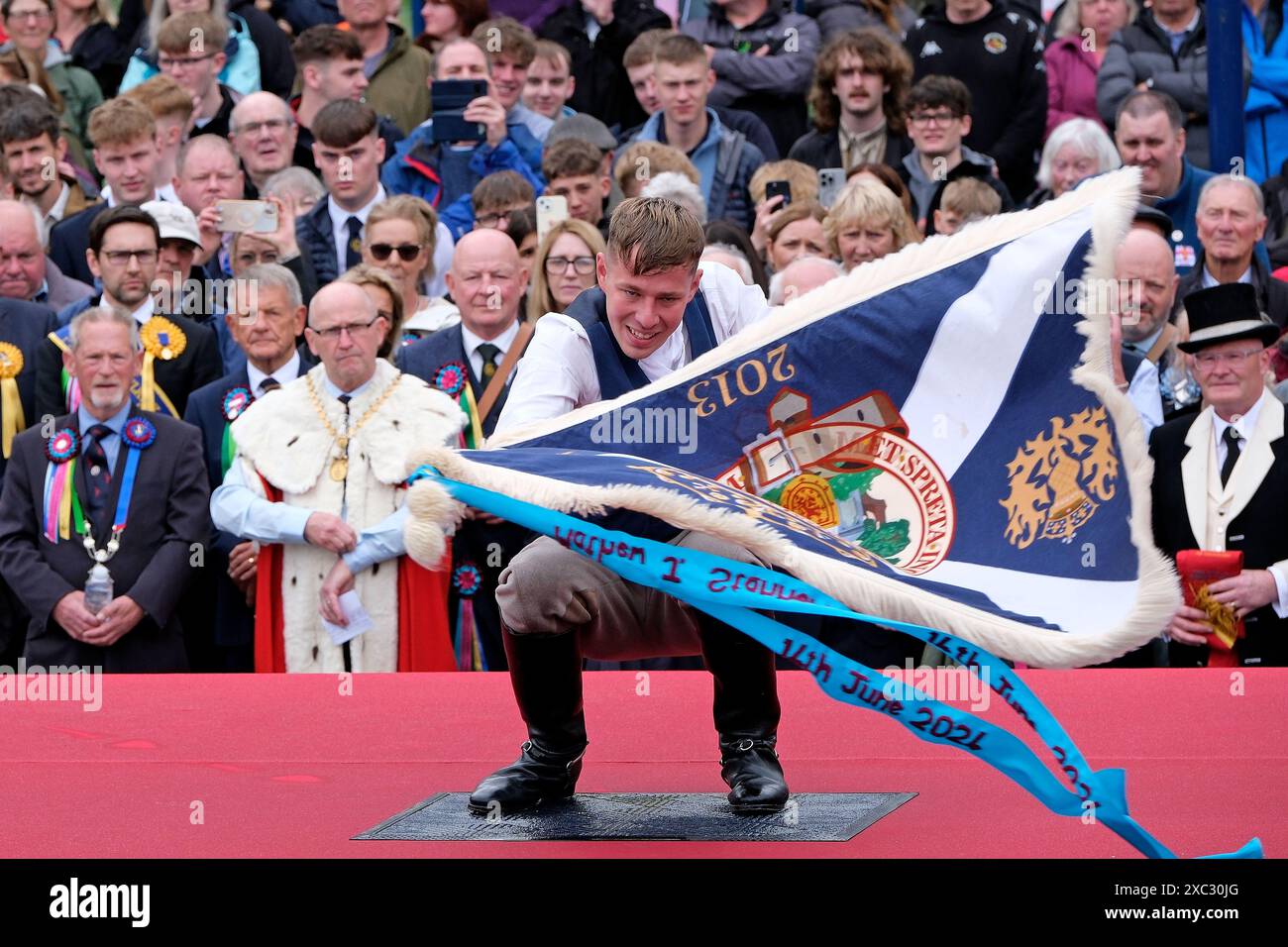 SELKIRK, UK, JUNE 14, 2024. Selkirk Common Riding 2024. Friday. Royal ...