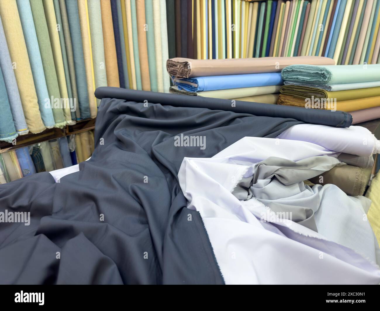 Fabric rolls hi-res stock photography and images - Alamy