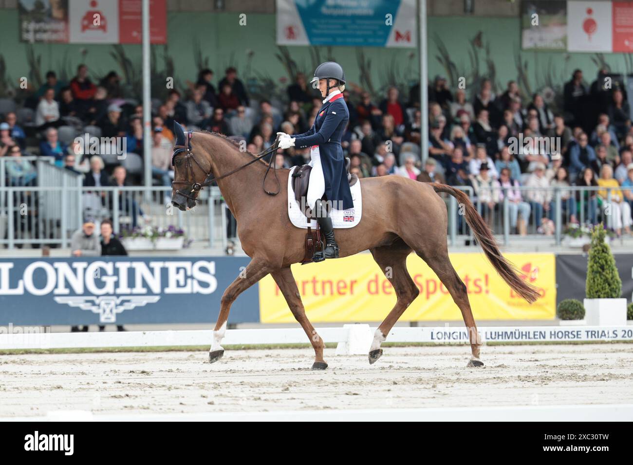 Luhmuhlen, Germany, June 14, 2024 Yasmin Ingham of Great Britain with ...