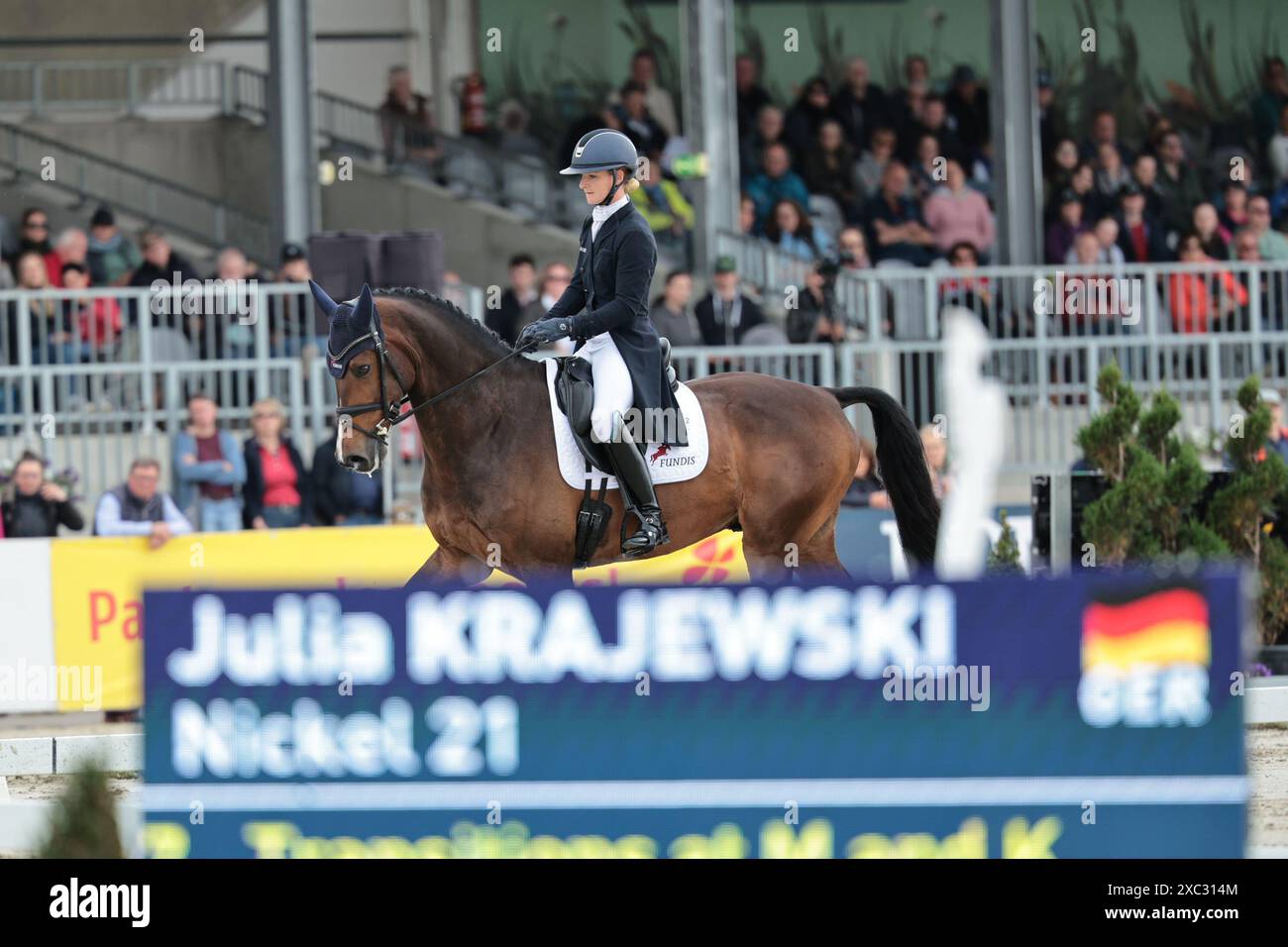 Luhmuhlen, Germany, June 14, 2024 Julia Krajewski of Germany with ...