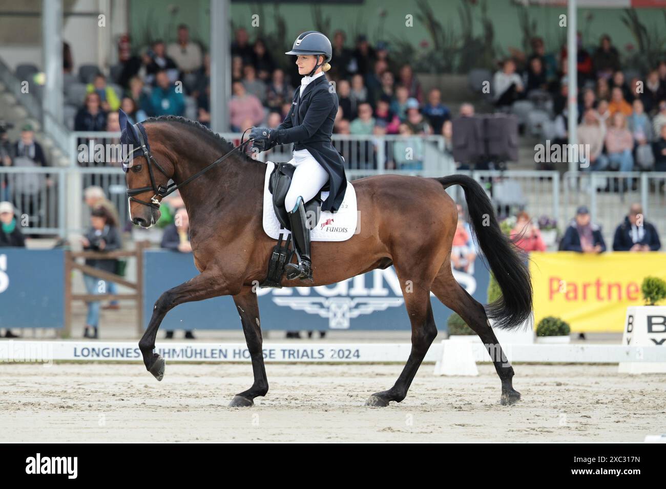 Luhmuhlen, Germany, June 14, 2024 Julia Krajewski of Germany with ...