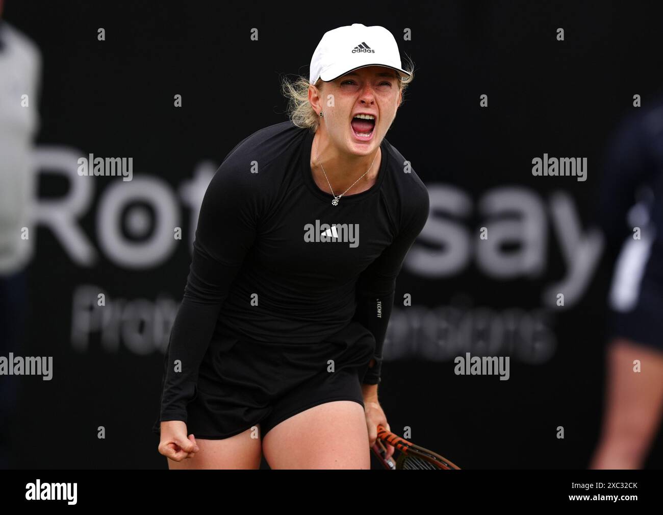 Francesca Jones celebrates victory against Ashlyn Krueger following the ...