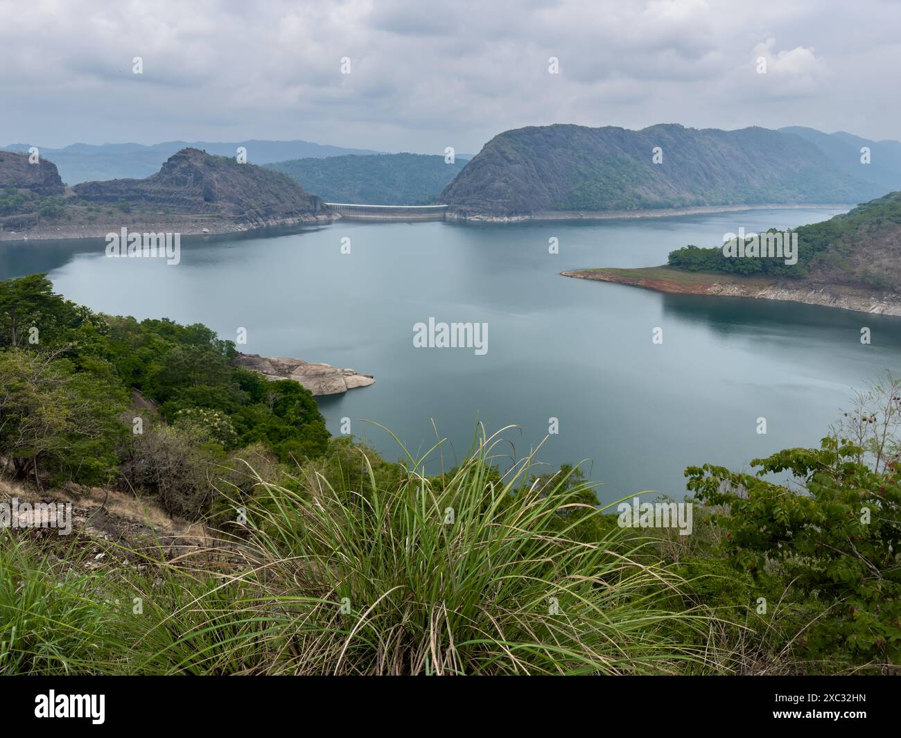 A picturesque view of the Idukki dam built across Periyar river, Idukki ...