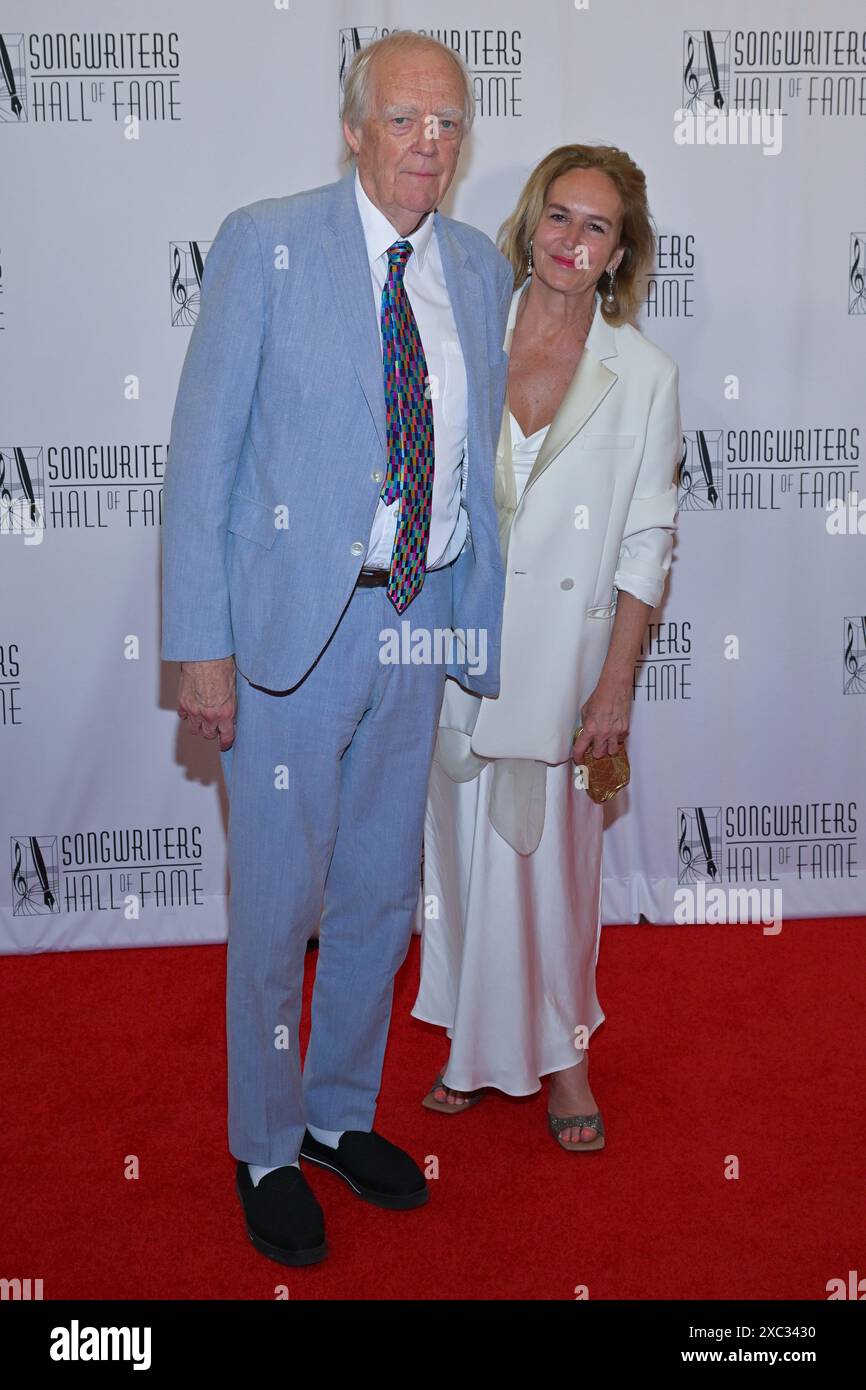 Tim Rice (L) and wife actress Jane McIntosh Stock Photo - Alamy