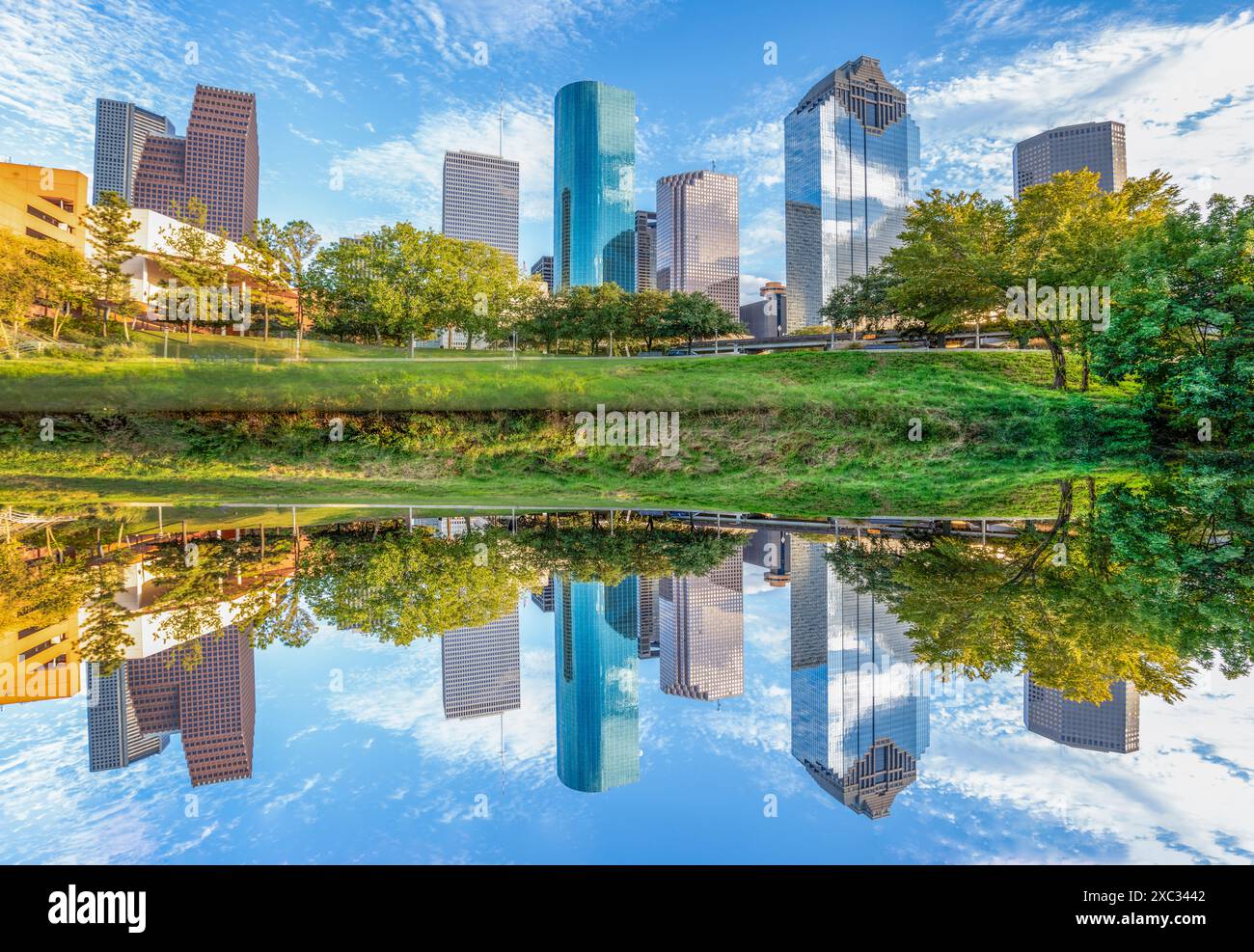 Houston texas skyline river hi-res stock photography and images - Alamy