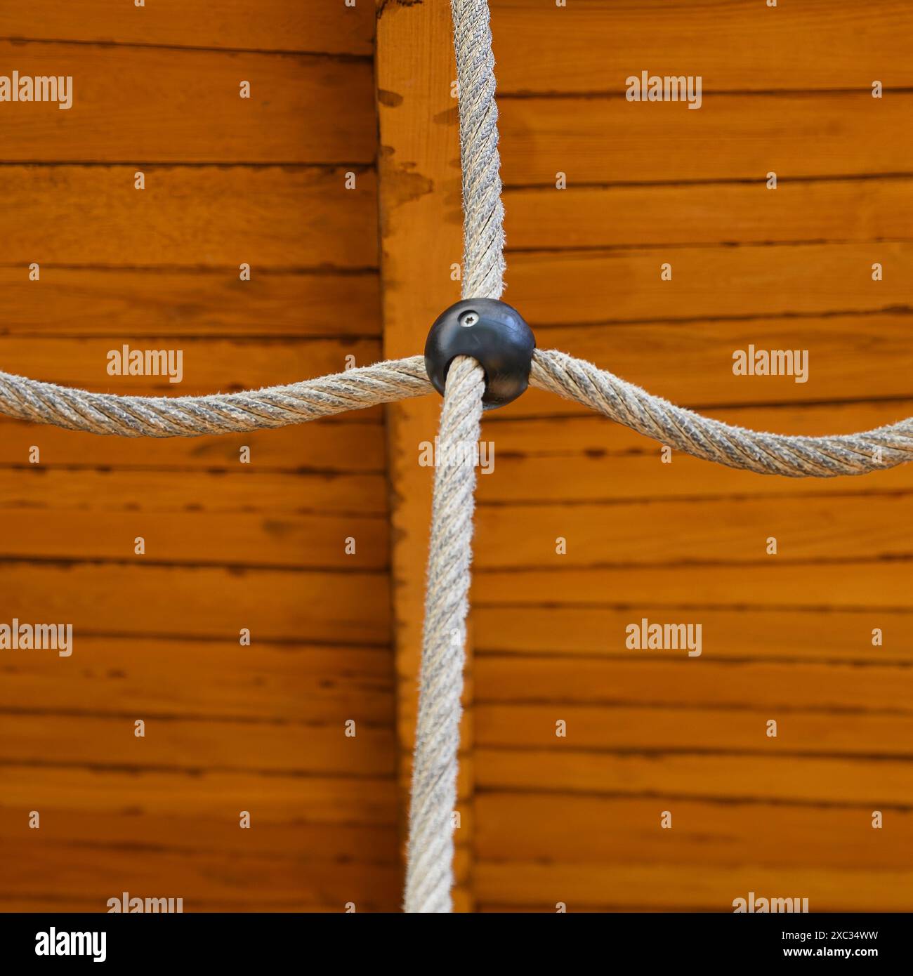 close up of Ropes in a playground jungle gym Stock Photo - Alamy