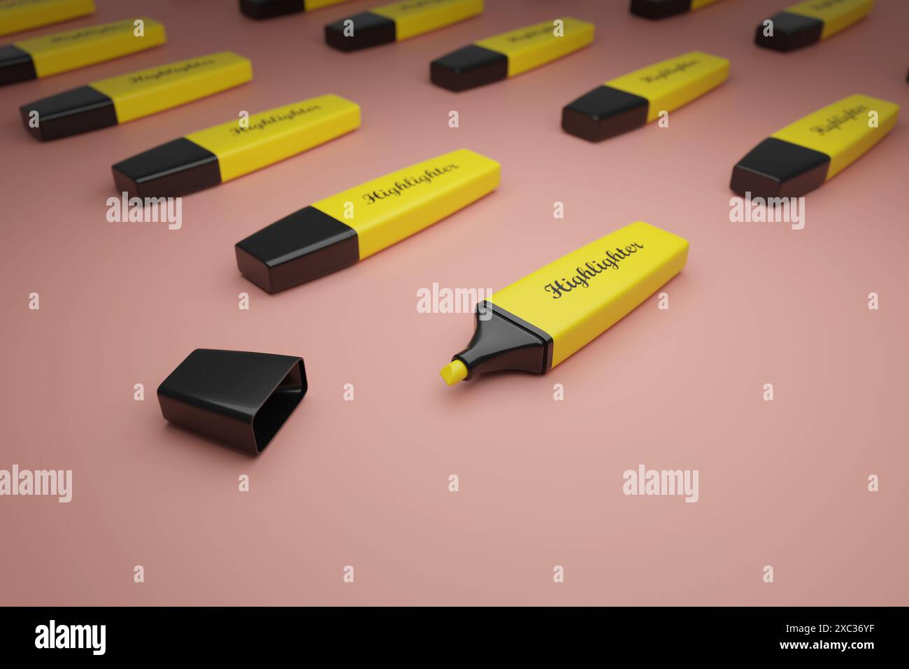 Colorful highlighter hi-res stock photography and images - Alamy