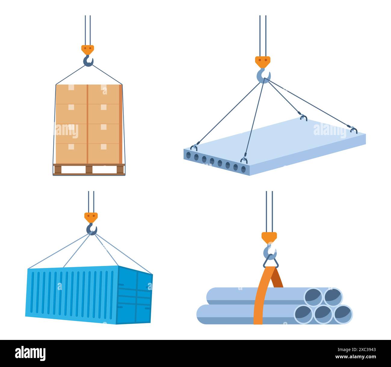 Transportation and loading of various cargoes. Metal pipes, slab ...