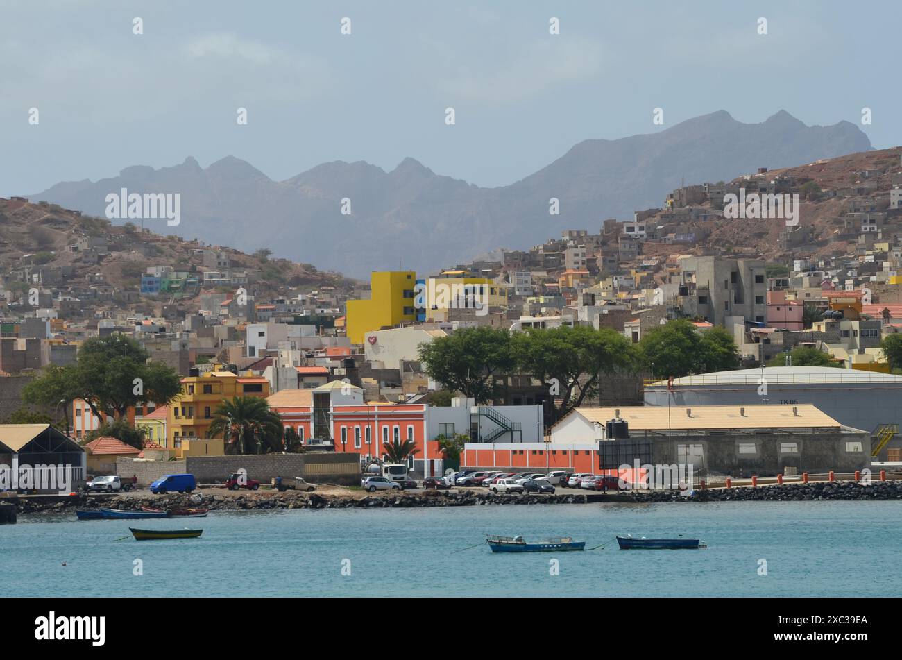 Blue economy in Africa: Mindelo harbour, São Vicente island, Cabo Verde ...