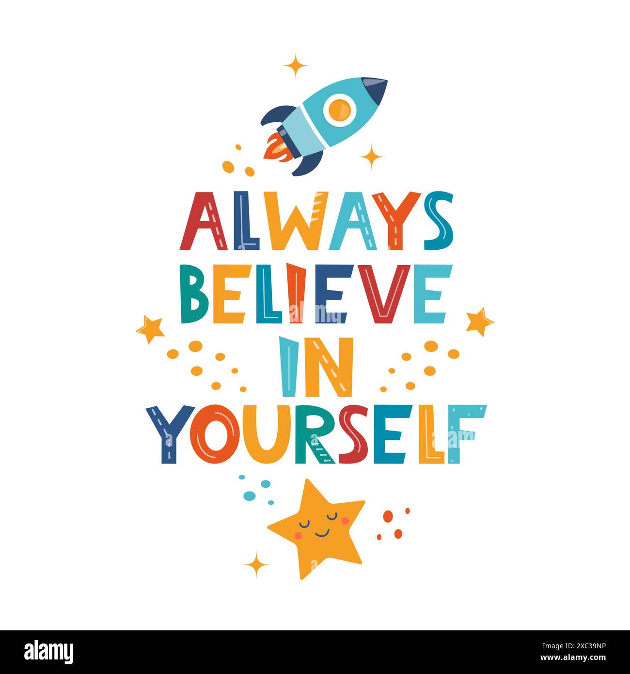 Cute Believe In Yourself Quotes Self Confidence Stock Photo. Image Of
