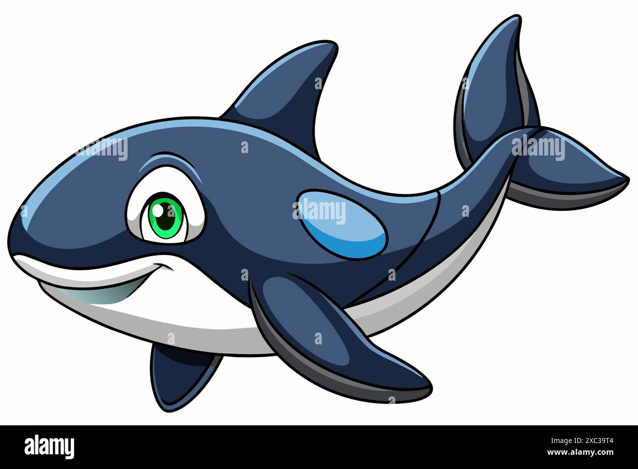 Cute baby orca digital art hi-res stock photography and images - Alamy