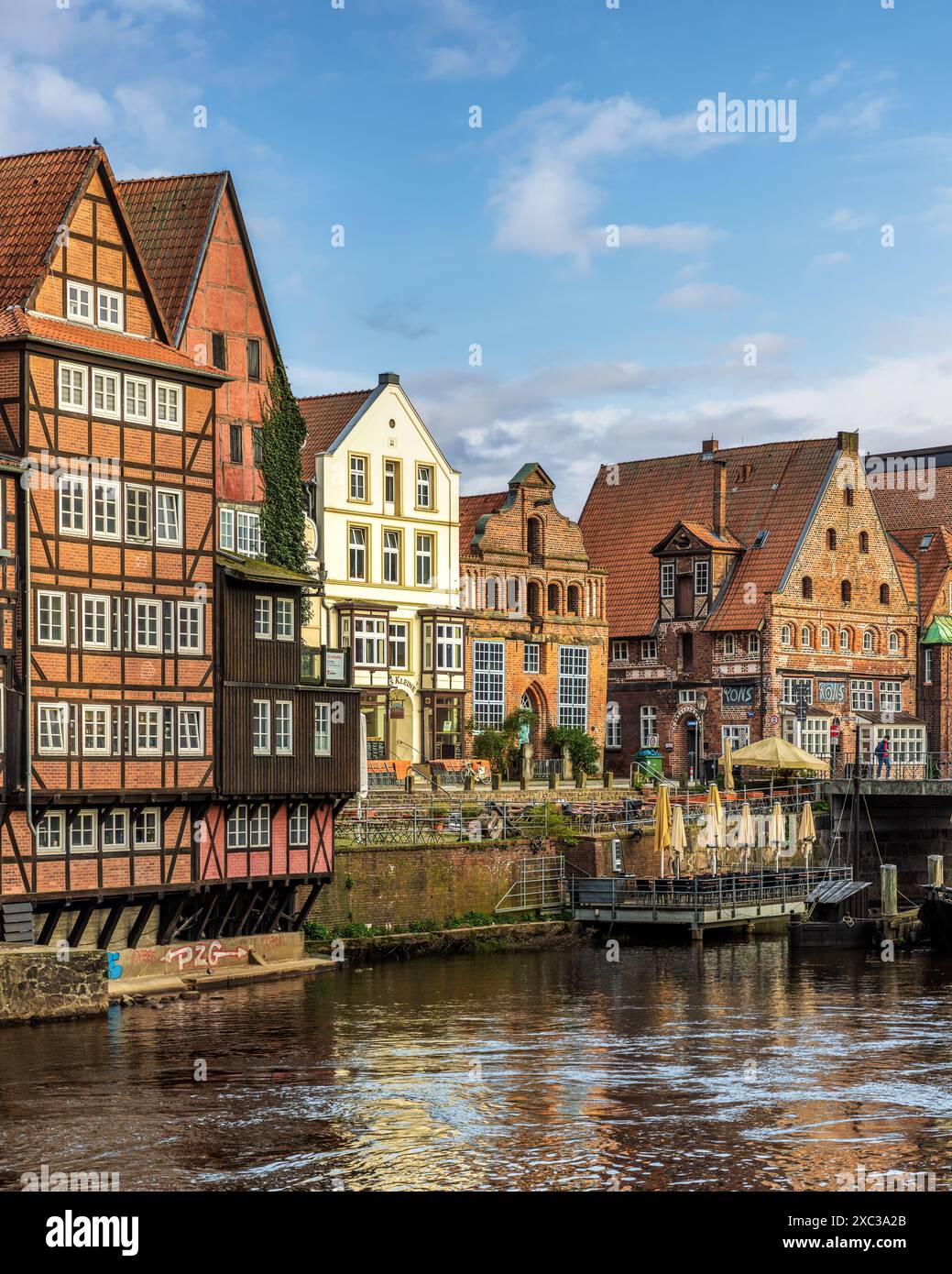 Beautiful view of the famous The Stint Market and its typical old ...