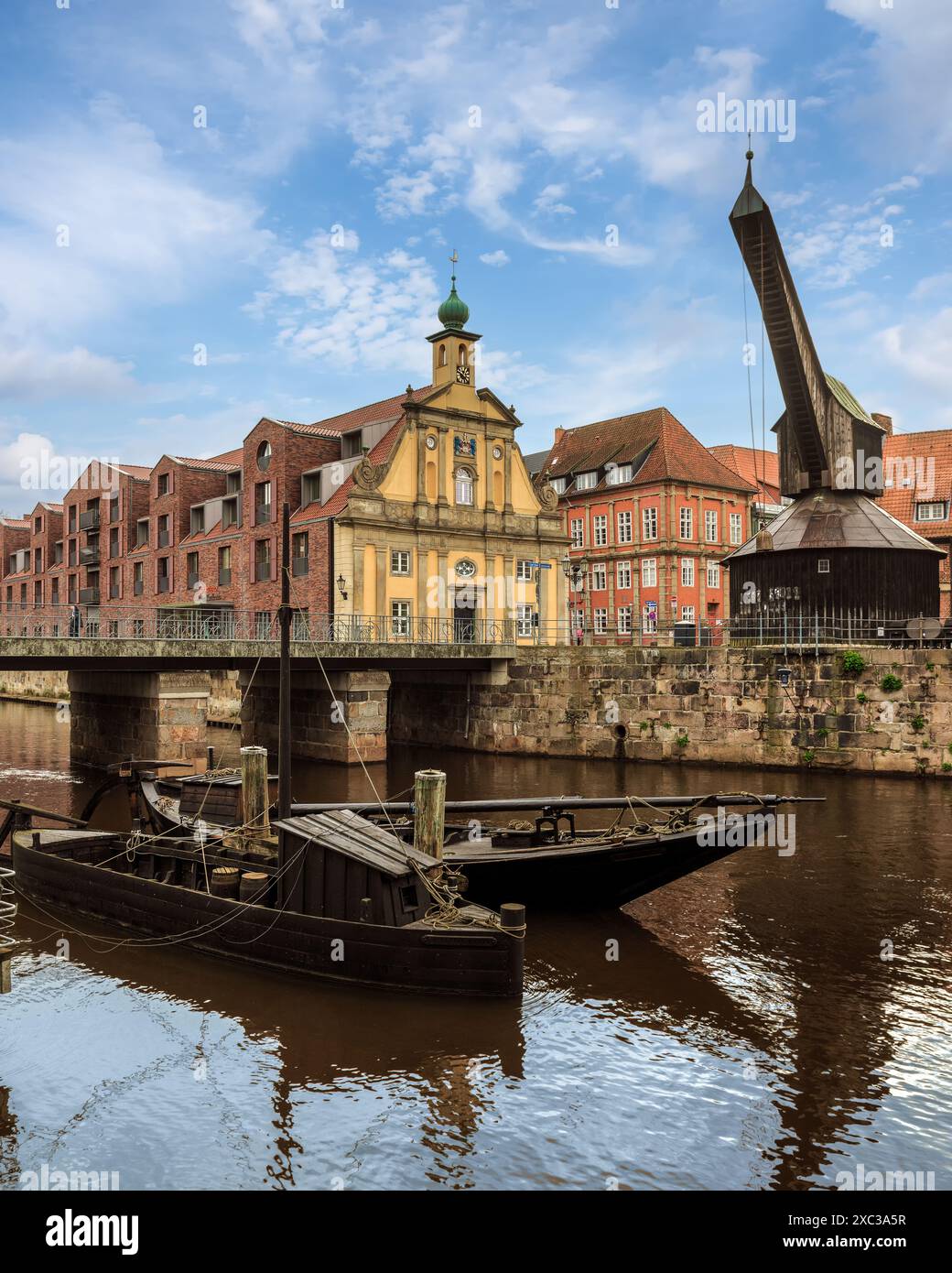 Beautiful view of the famous The Stint Market and its typical old ...