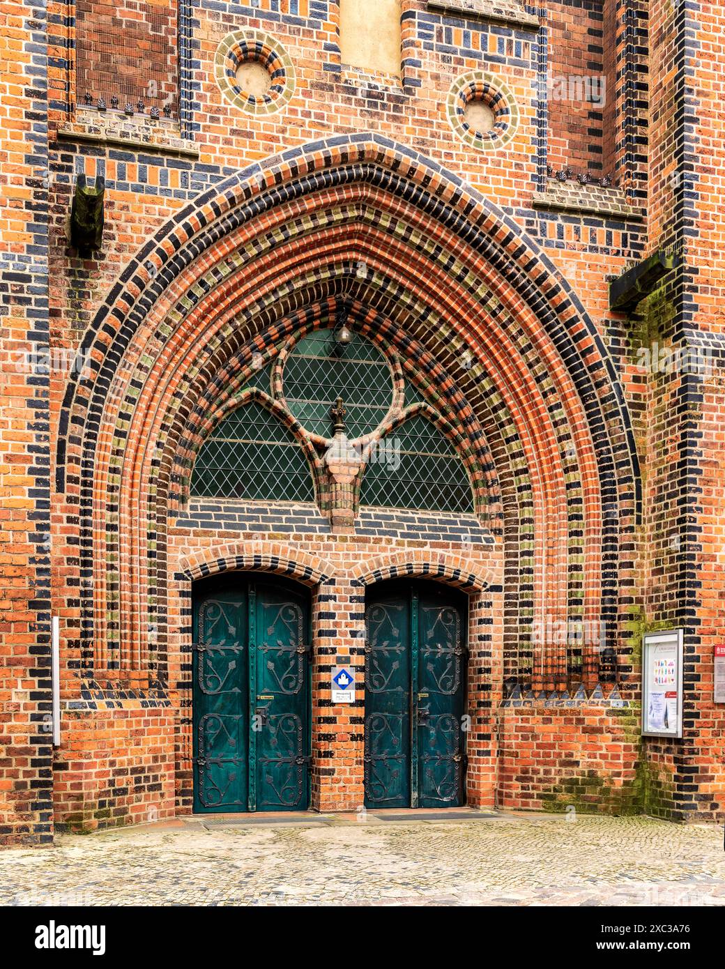 Old typical north germany brick buildings, in the old town of Lüneburg ...