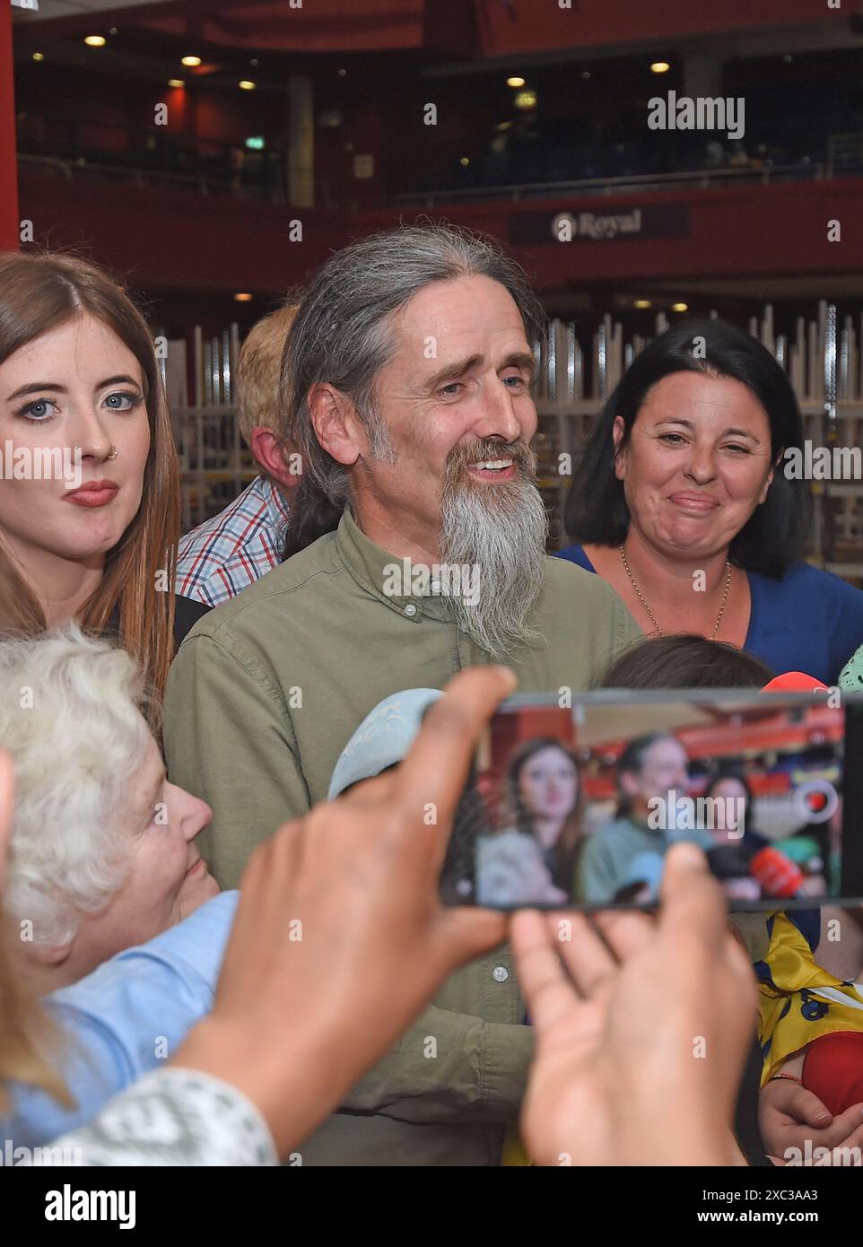 Luke 'Ming' Flanagan after being re-elected as an MEP at TF Royal ...