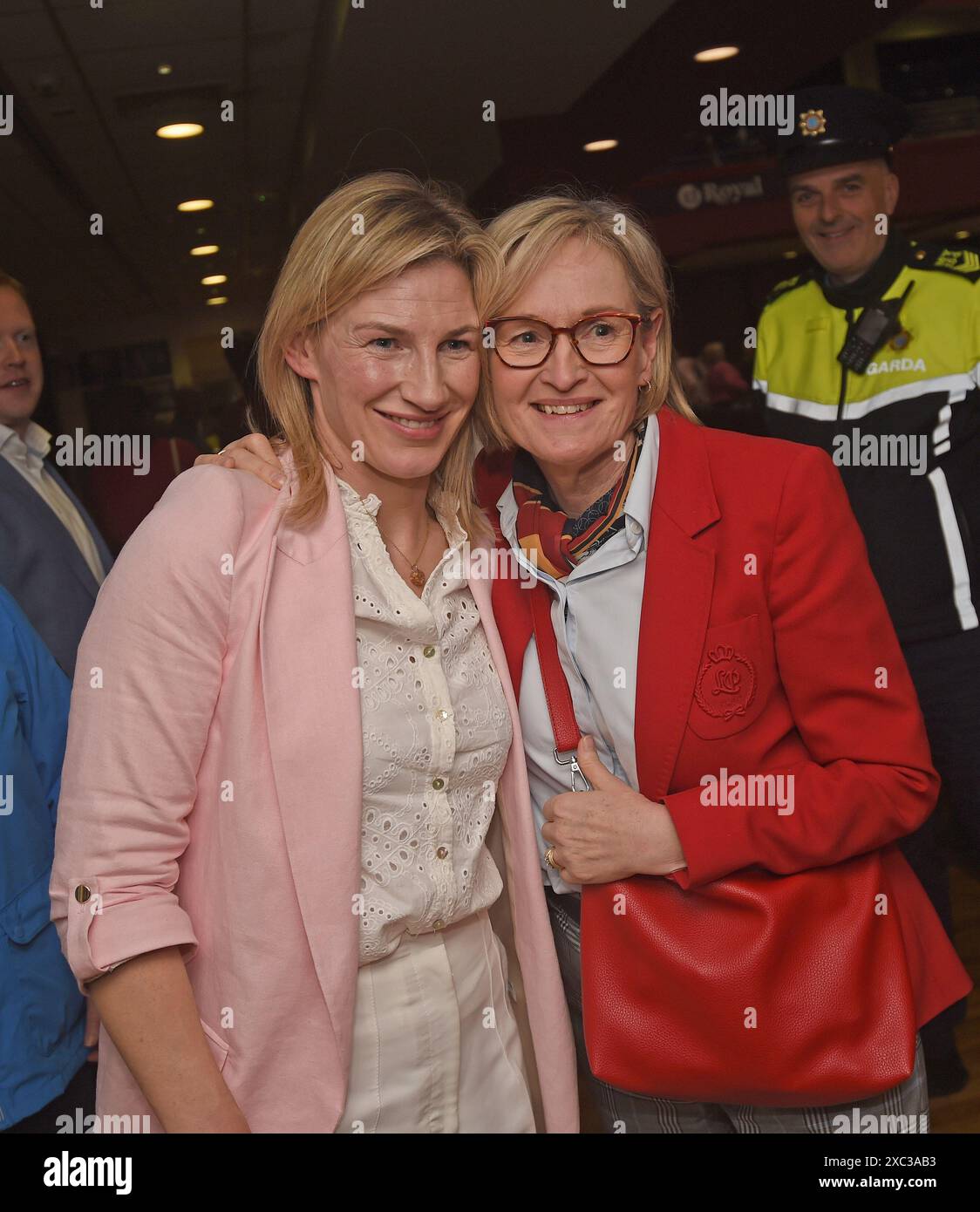 Fine Gael European Election candidate Nina Carberry (left) with former ...