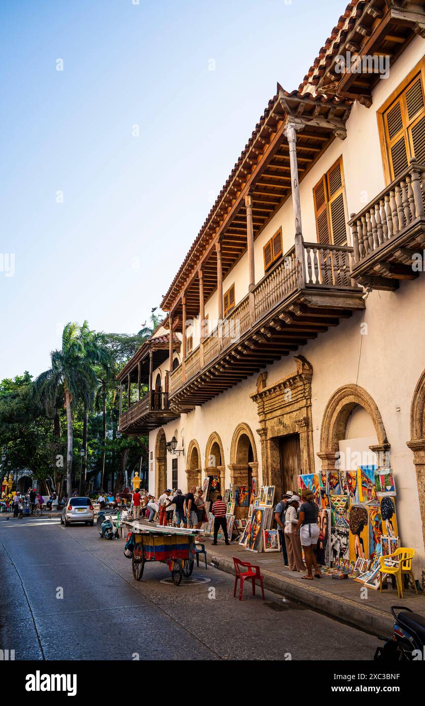 Cartagena historical center, Colombia Stock Photo - Alamy