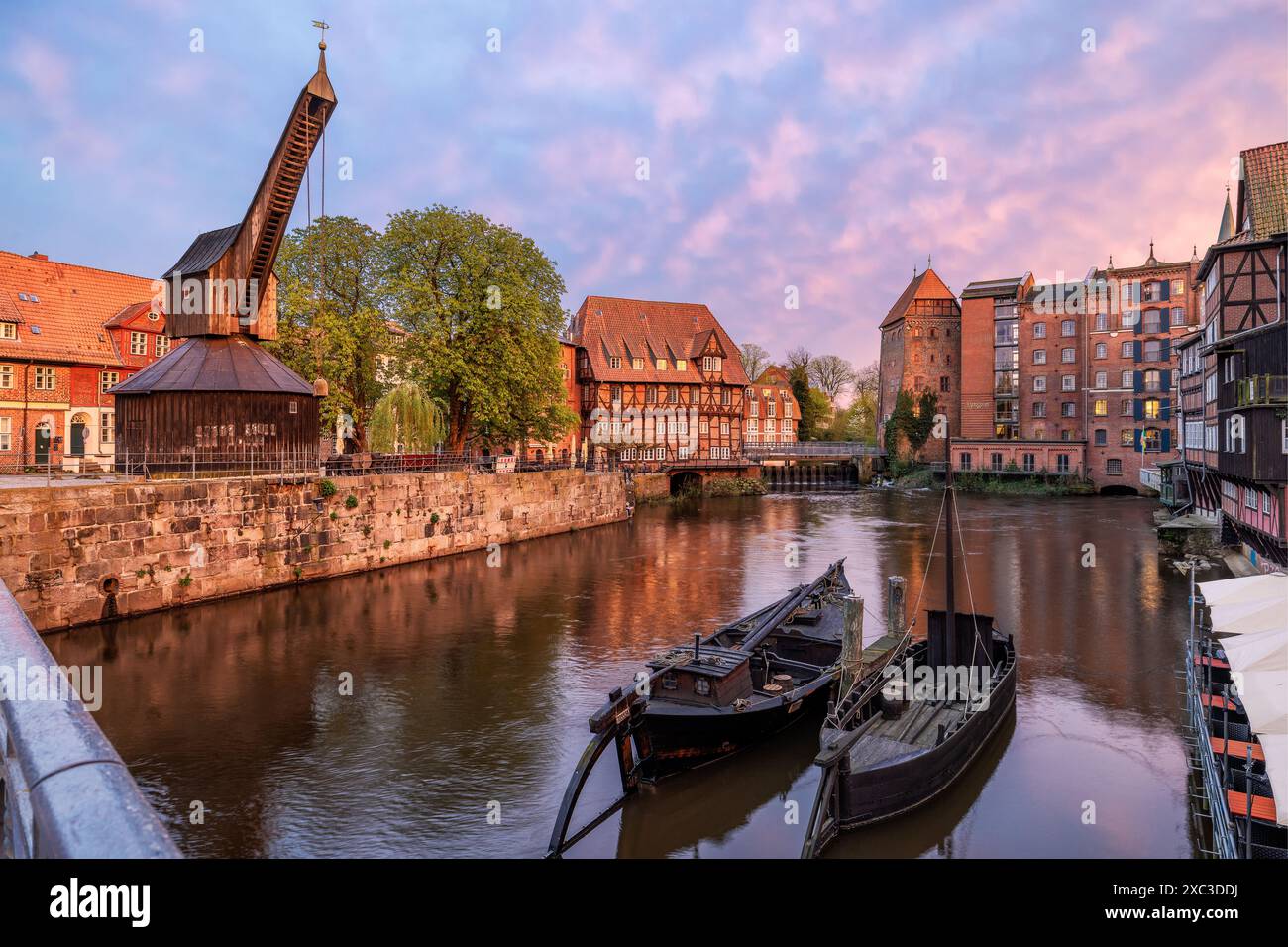 Beautiful view of the famous The Stint Market and its typical old ...