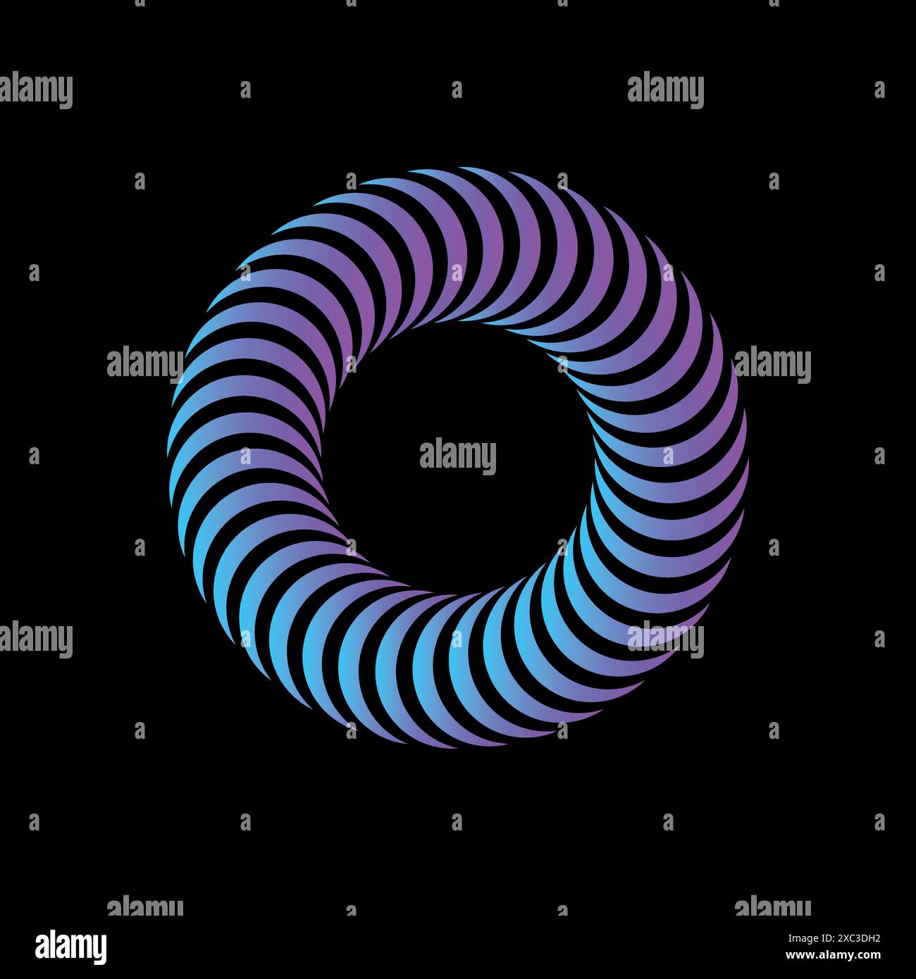 Abstract spiral, vortex element. Radiating, radial bent lines. Gradient ...