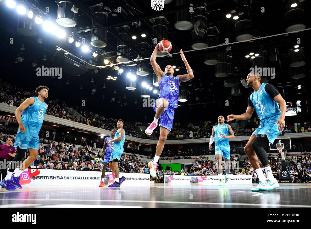 File photo dated 17-03-2024 of All Star South's TJ Atwood dunks the ...