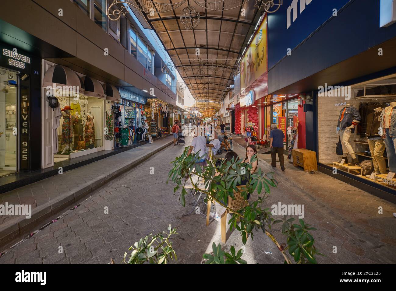 Fethiye old town Paspatur bazaar area in Fethiye, Muğla, Turkey where ...