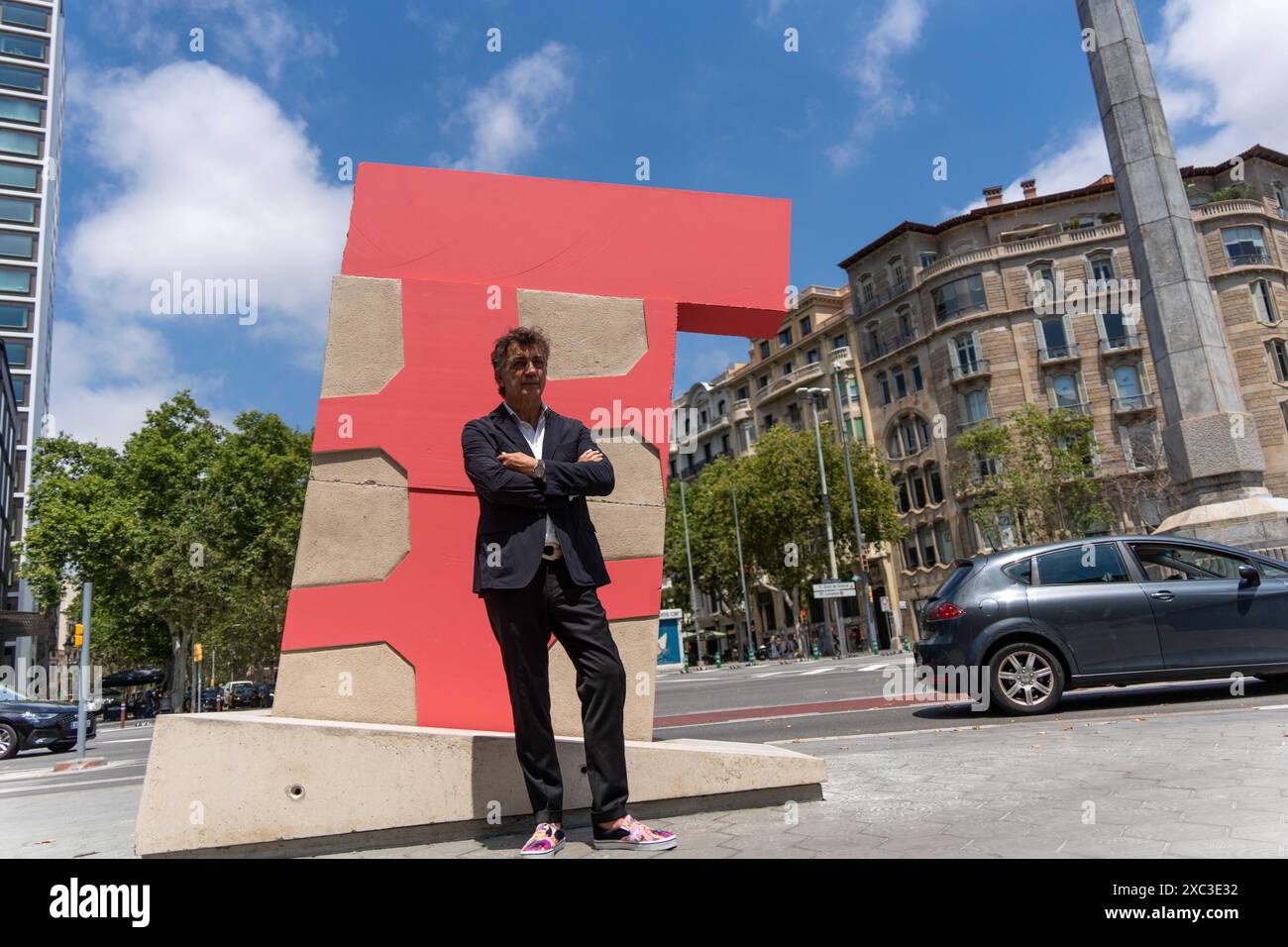 Barcelona has a new sculpture, located at the upper end of the ...
