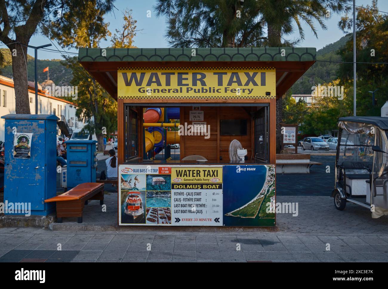 Fethiye old marina in Fethiye, Muğla, Turkey daylight view showing ...