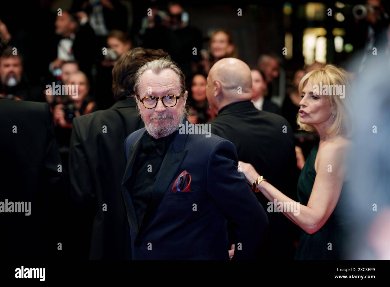 CANNES, FRANCE - MAY, 21: Gary Oldman, Celeste Dalla Porta, Dario Alita ...