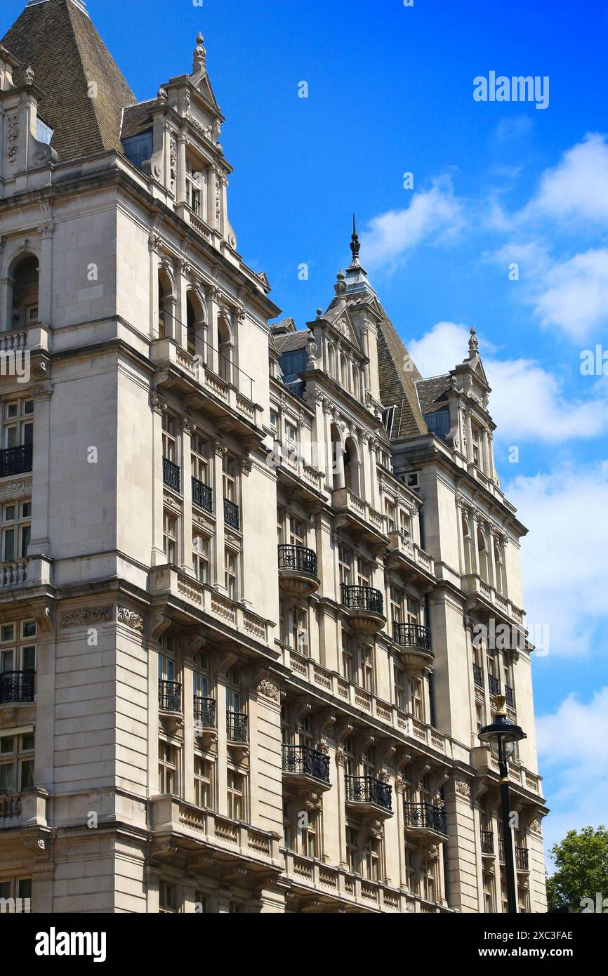 London UK landmark. Victorian architecture of former Secret Service HQ ...