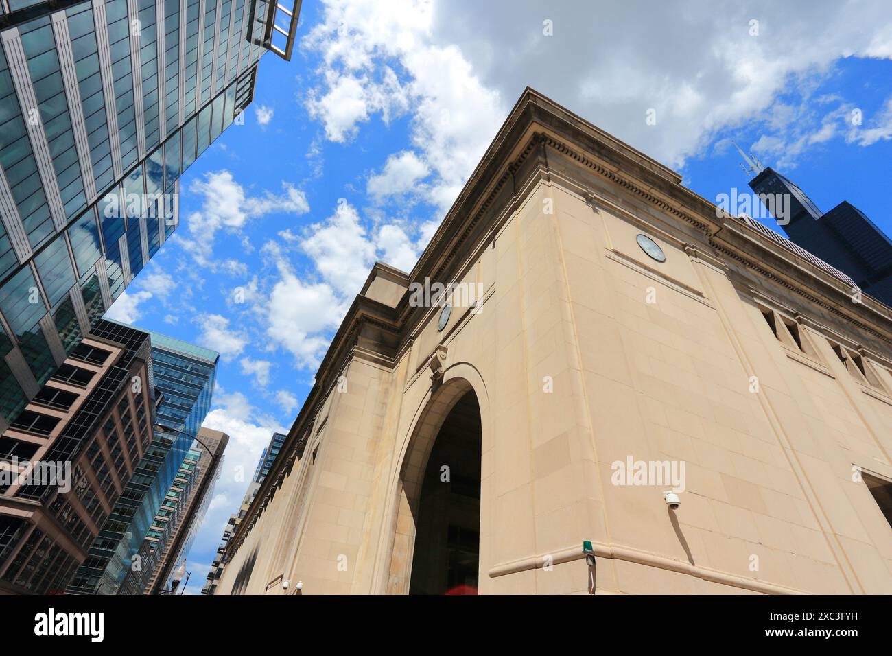 Chicago Union Station building. Chicago Landmark registered in NRHP ...
