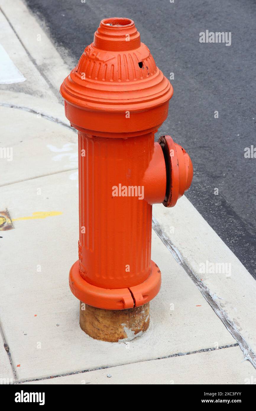 Fire hydrant standpipe in Philadephia, USA - typical city street ...