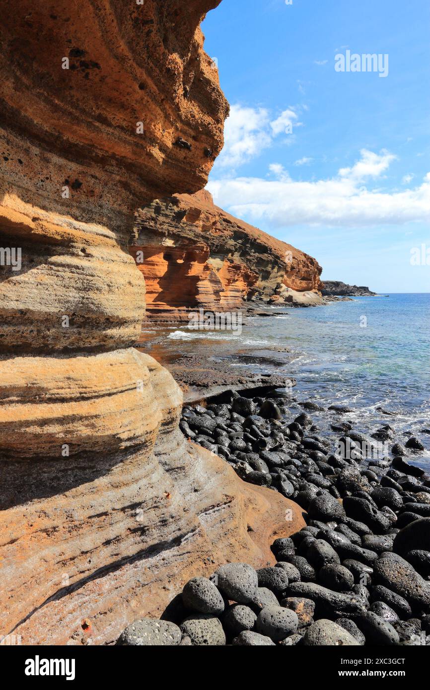 Tenerife landscape - Costa Del Silencio coastline. Punta Amarilla ...