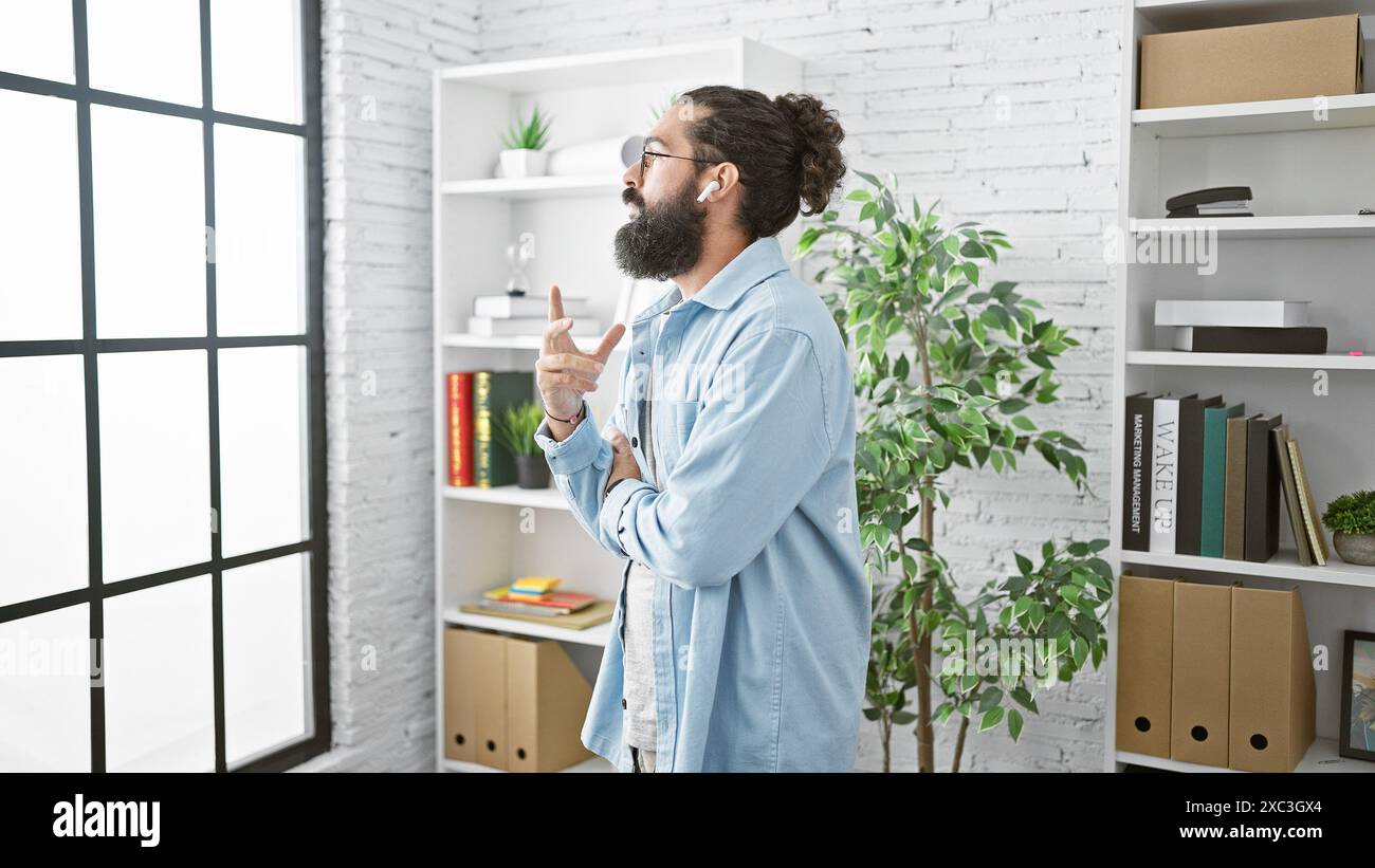 Hispanic man beard engages hi-res stock photography and images - Alamy