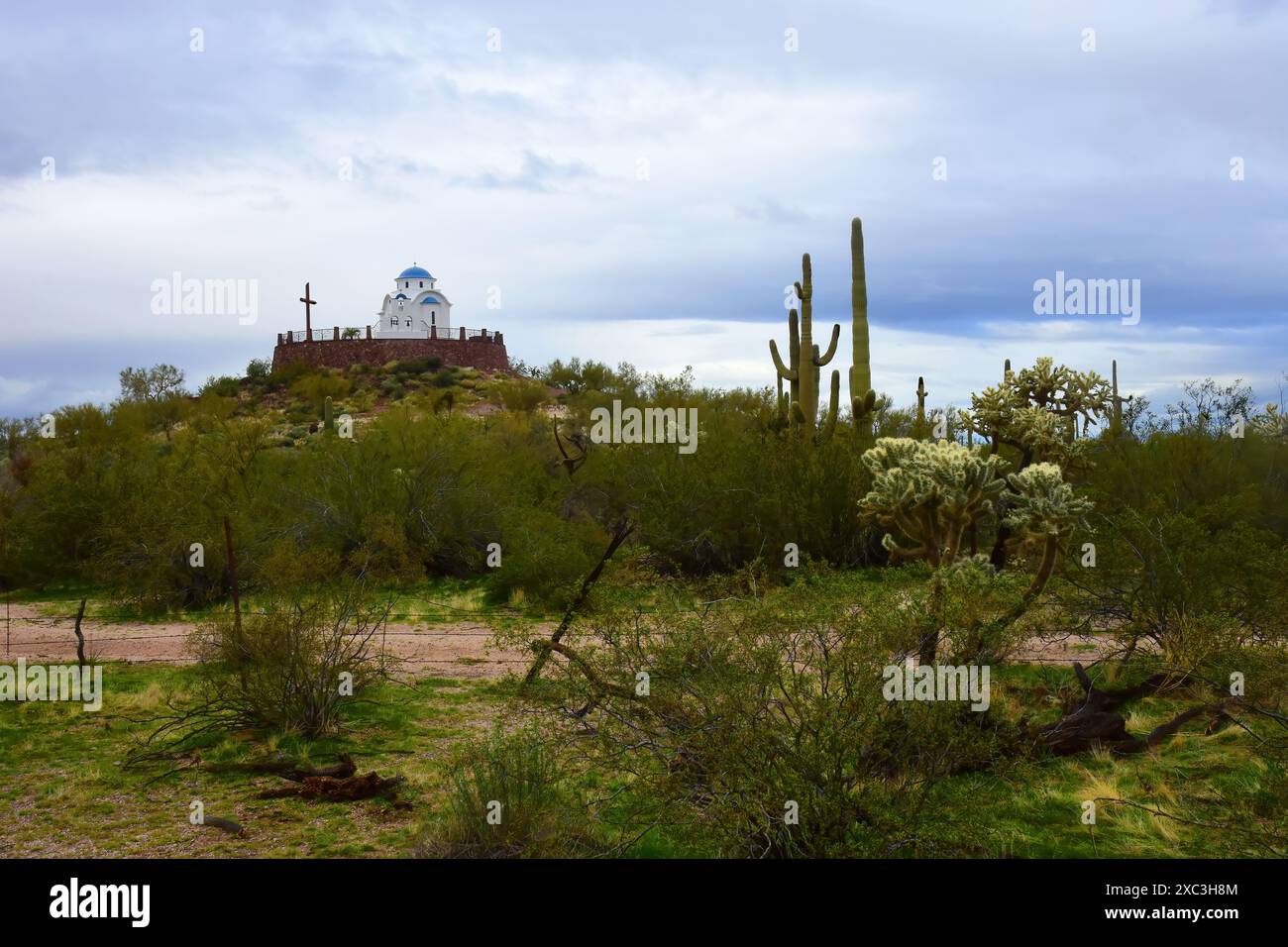 Greek orthodox chapel at St. Anthony's monastery in Arizona Stock Photo ...