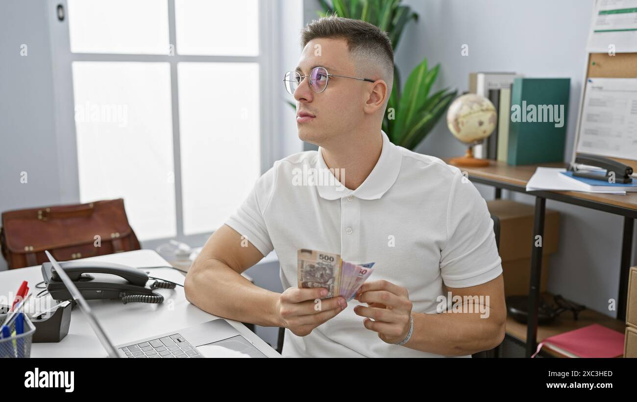 Hispanic man counting mexican hi-res stock photography and images - Alamy