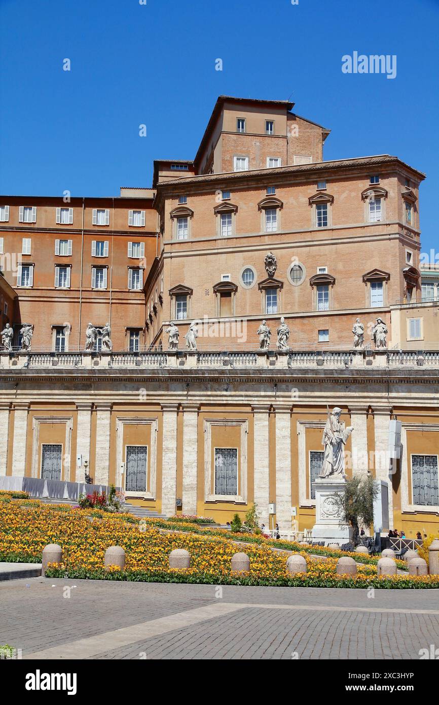 Vatican Apostolic Palace (Palazzo Apostolico). Landmark of Vatican City ...