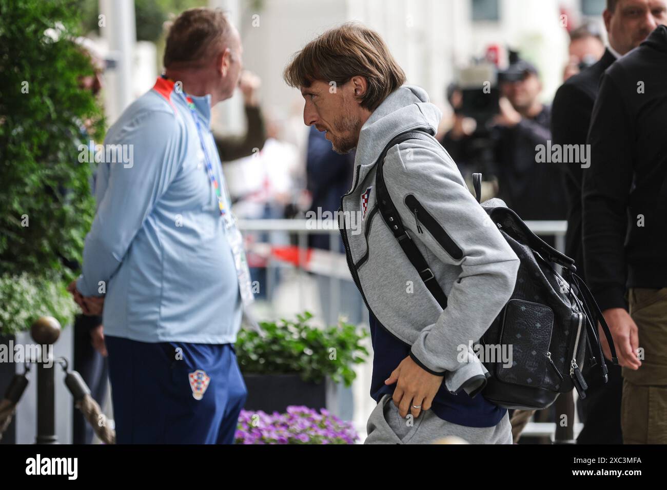 Zagreb, Croatia. 14th June, 2024. Luka Modric of Croatia arrives at the ...