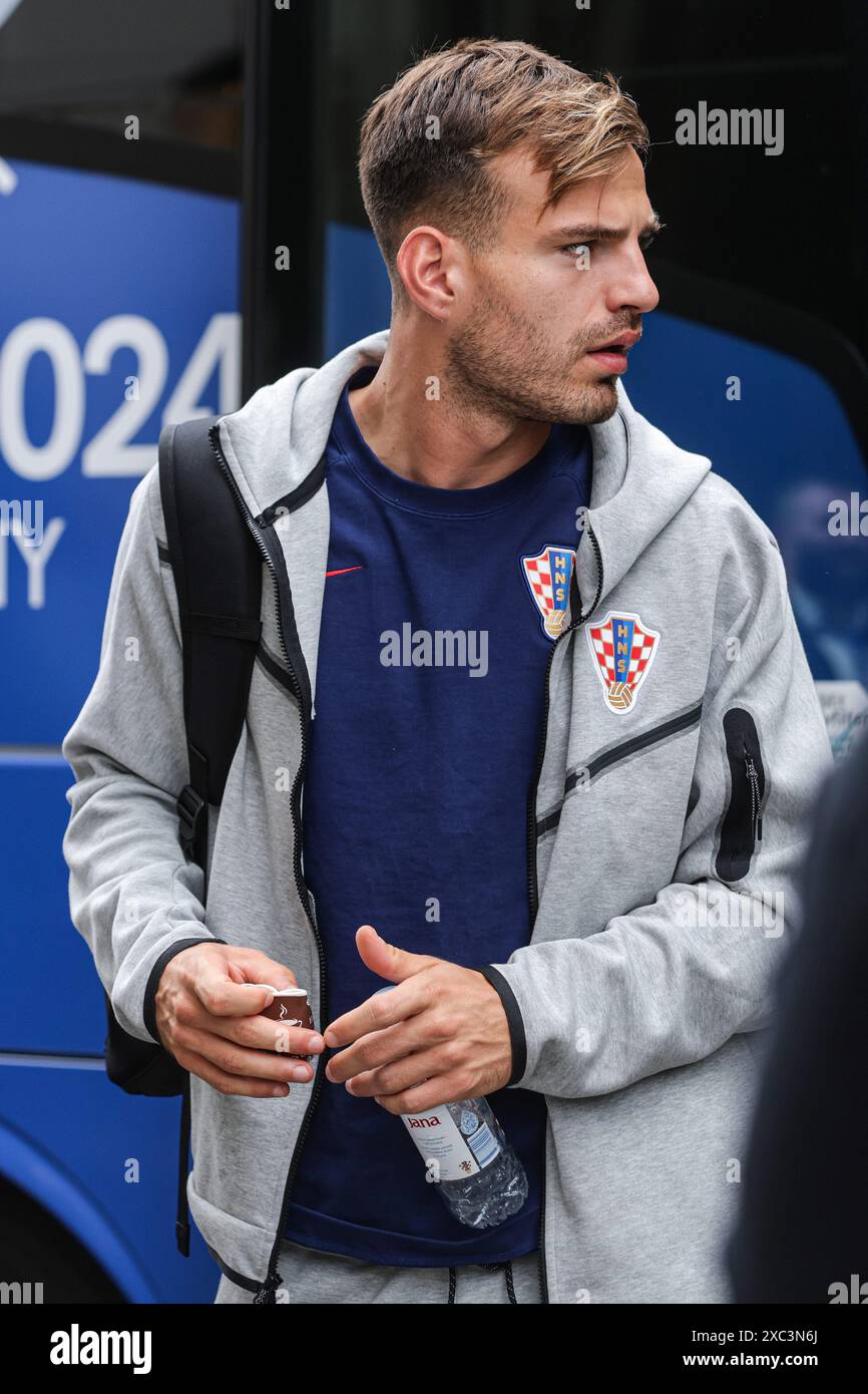 Zagreb, Croatia. 14th June, 2024. Marin Pongracic of Croatia arrives at ...