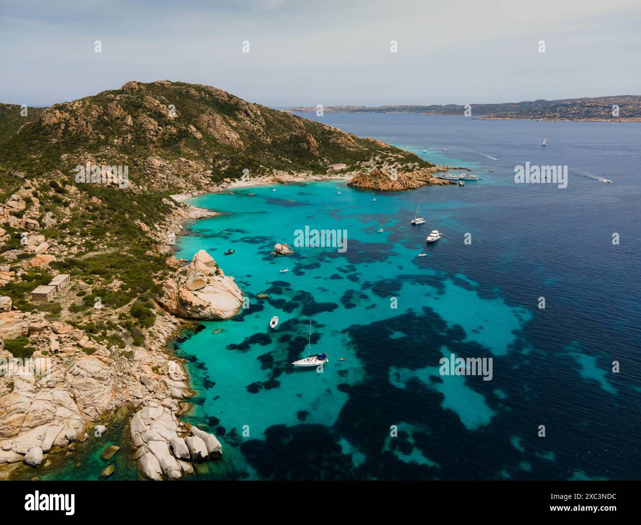 Holidays Sardinia coastline from Drone - Italy Stock Photo - Alamy