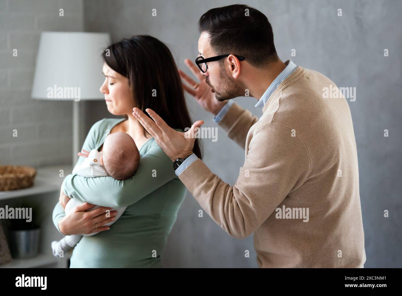 Stressed couple arguing and having marriage problems. Marriage ...