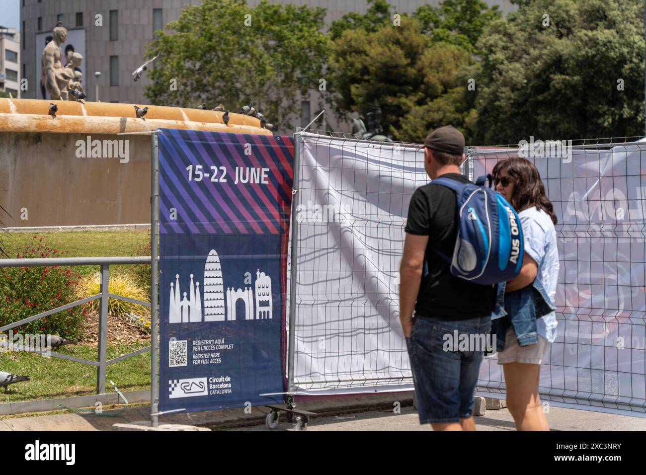 Barcelona, Spain. 14th June, 2024. Controversy among the residents of downtown Barcelona over ...