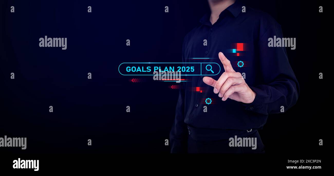 Hand holding the year 2025 symbolizing future planning and goal ...