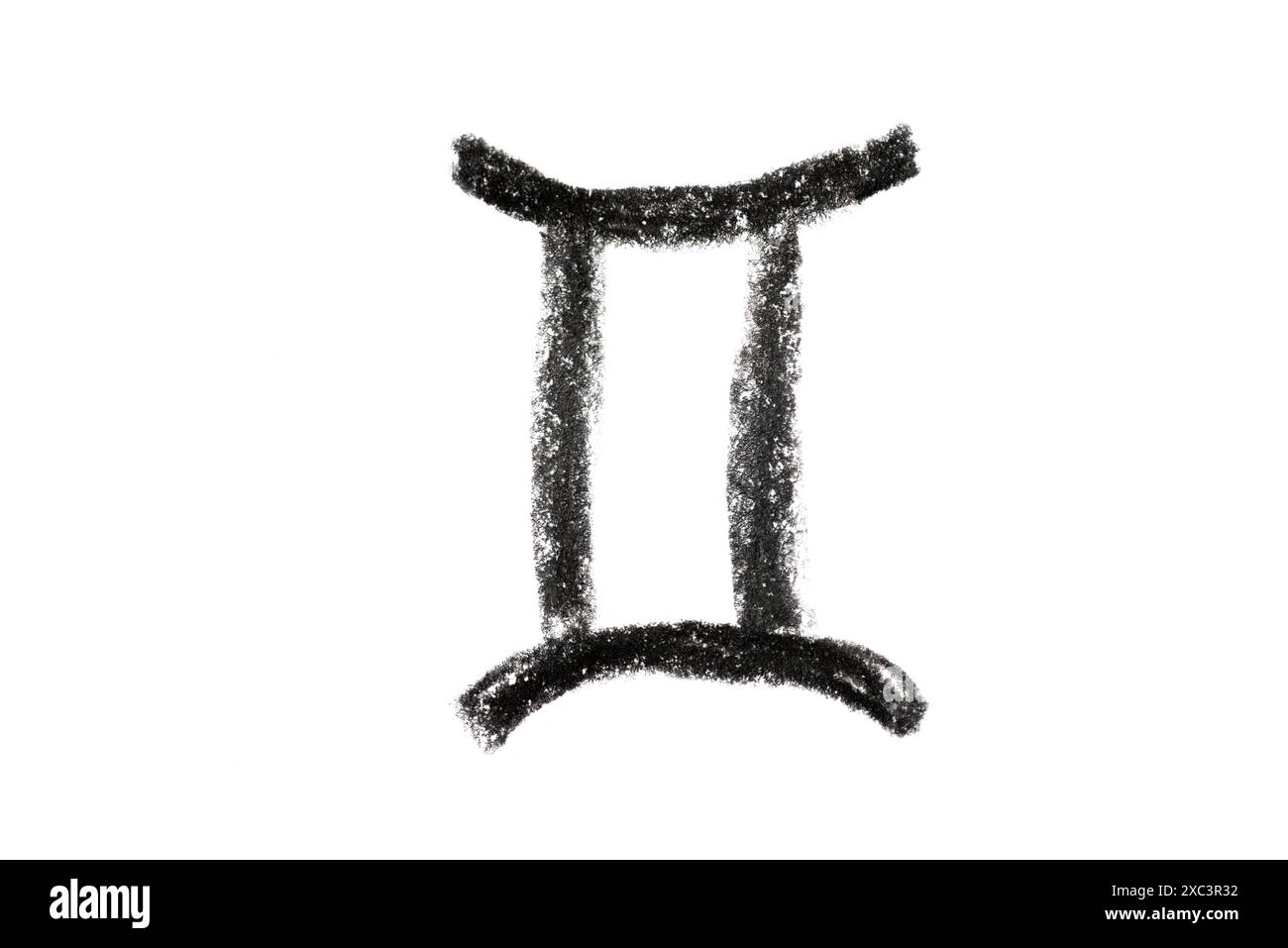 Hand gemini symbol isolated Cut Out Stock Images & Pictures - Alamy