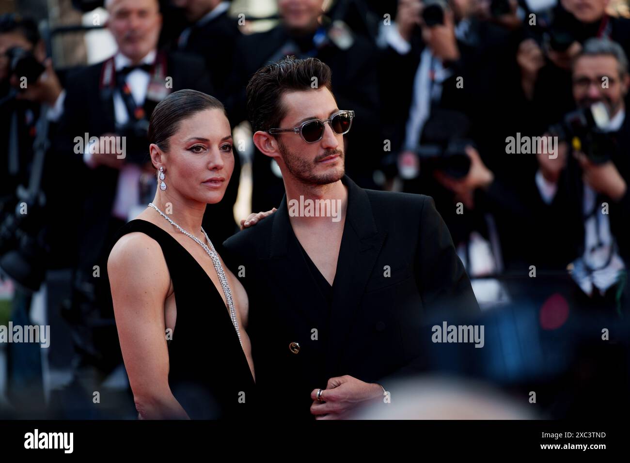 CANNES, FRANCE - MAY, 22: Pierfrancesco Favino, Pierre Niney, Anaïs ...