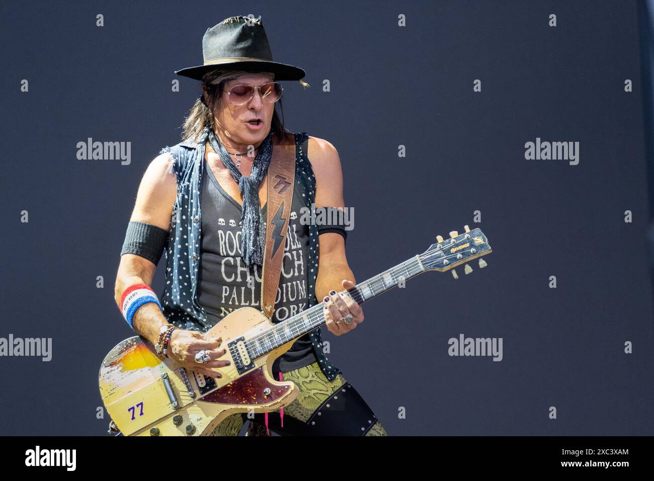 Trondheim, Norway. 06th, June 2024. Guitarist Ryan Roxie performs live ...