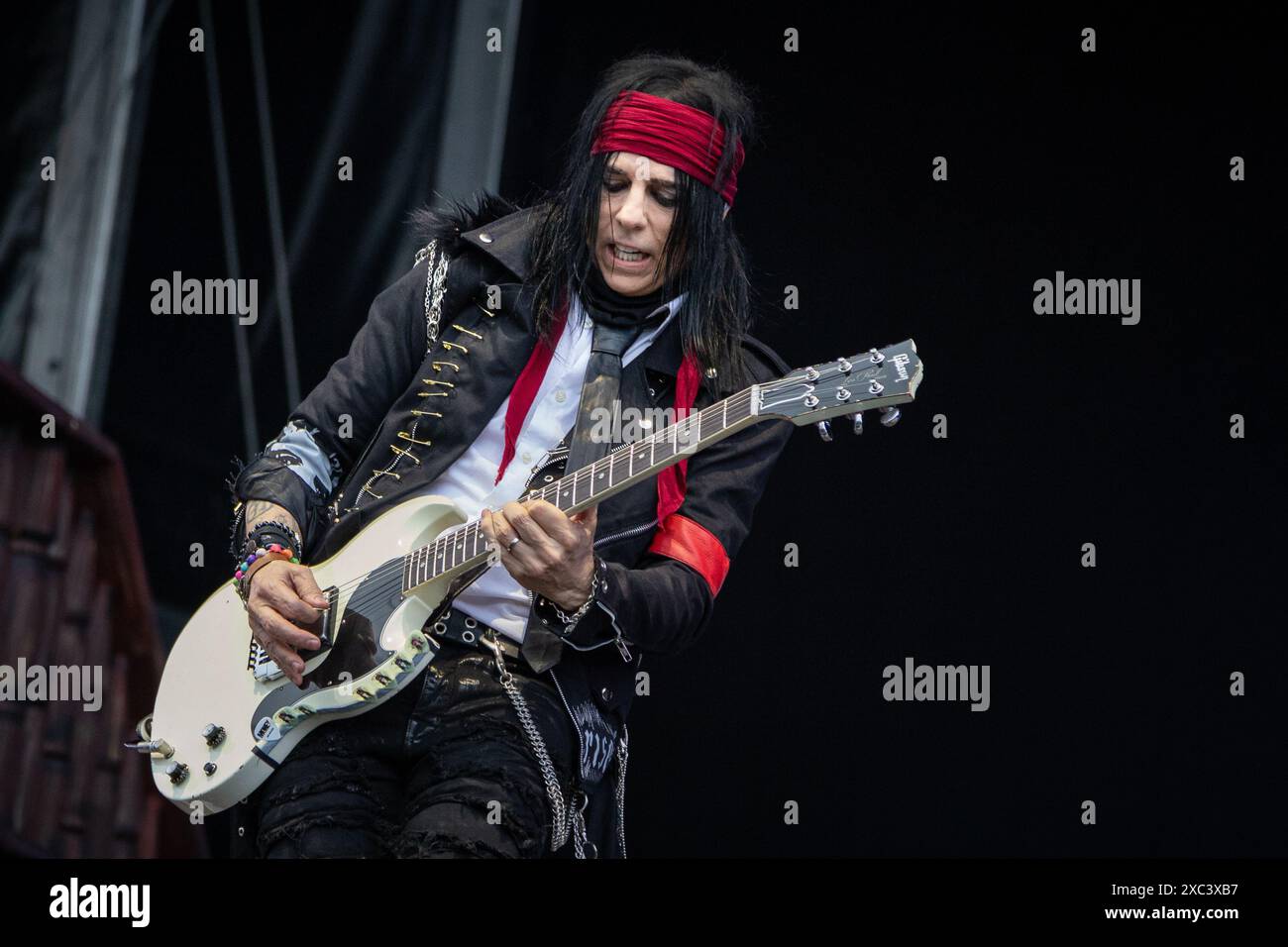 Trondheim, Norway. 06th, June 2024. Guitarist Tommy Henriksen performs ...