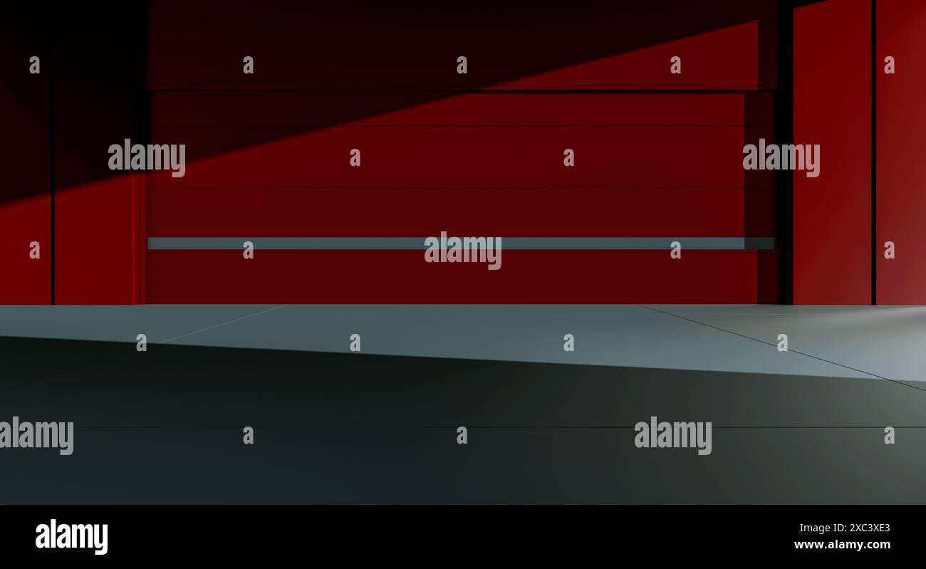 minimalist dark abstract interior design. Underground Studio, Hallway ...