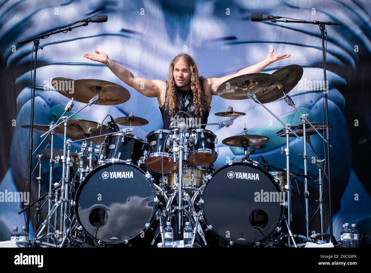 Trondheim, Norway. 06th, June 2024. The Swedish heavy metal band Amaranthe performs a live ...