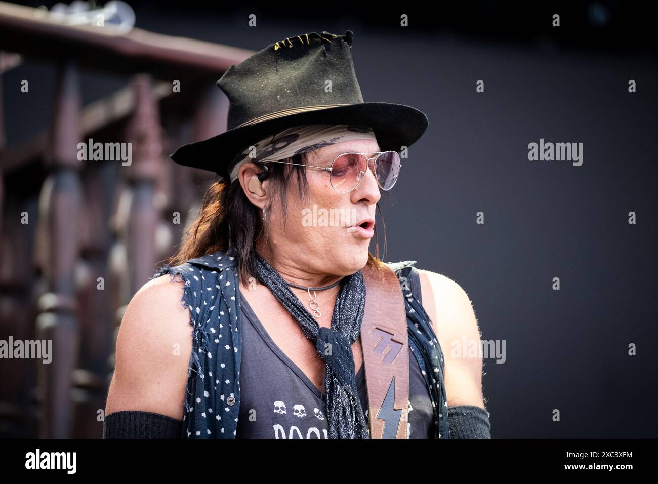 Trondheim, Norway. 06th, June 2024. Guitarist Ryan Roxie performs live ...